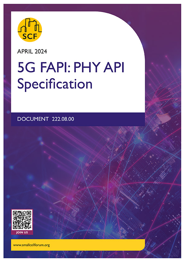 5G FAPI standard - Small Cell Forum